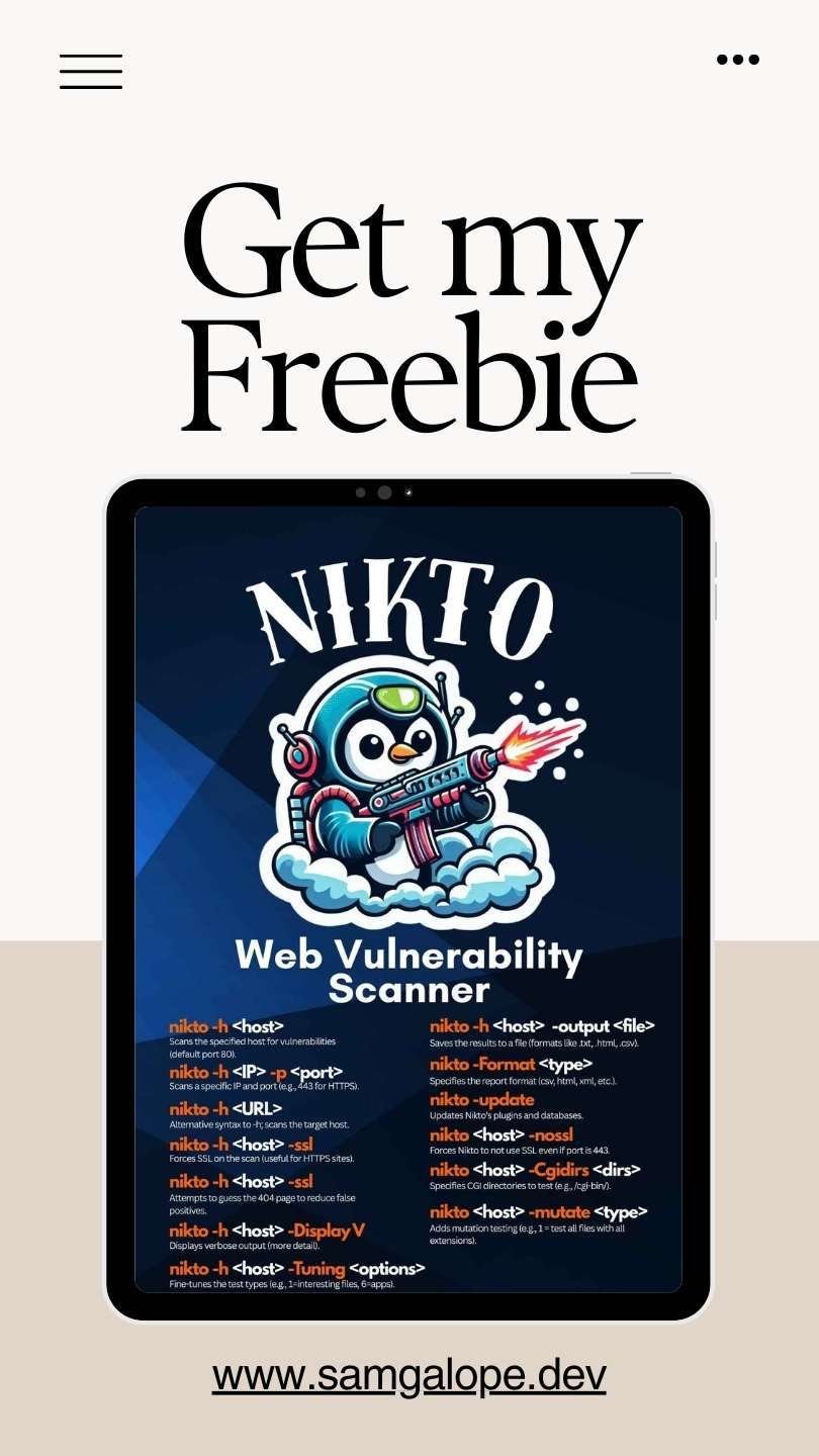 A Beginner’s Guide to Nikto: Web Server Scanning Made Simple
